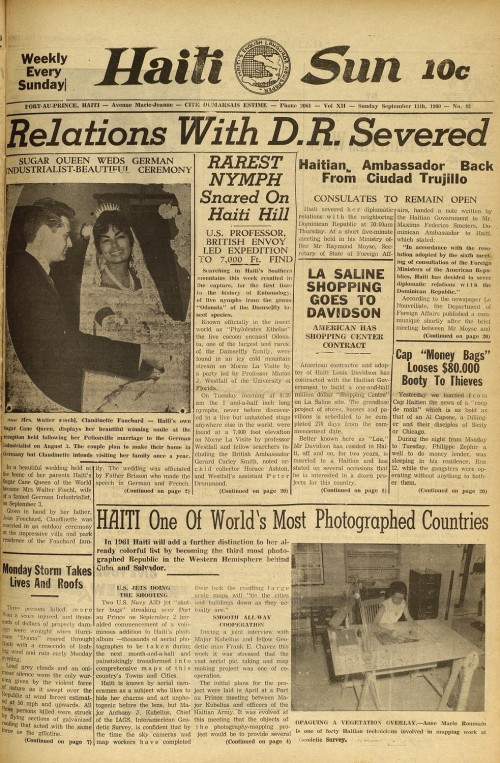 Vintage Haiti - Haiti’s Sugar Queen "Claudinette Fouchard" – L'union Suite