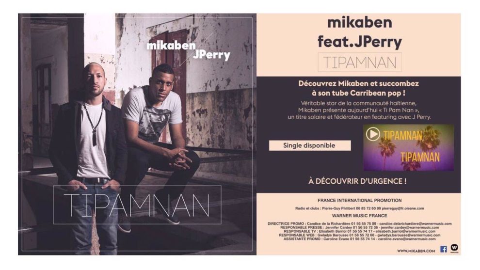 Music News: Mikaben Signs to Warner Music France – L'union Suite