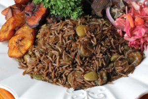Recipe: Diri Djon-Djon ak Kribich (Black Mushroom Rice with Shrimp) – L ...