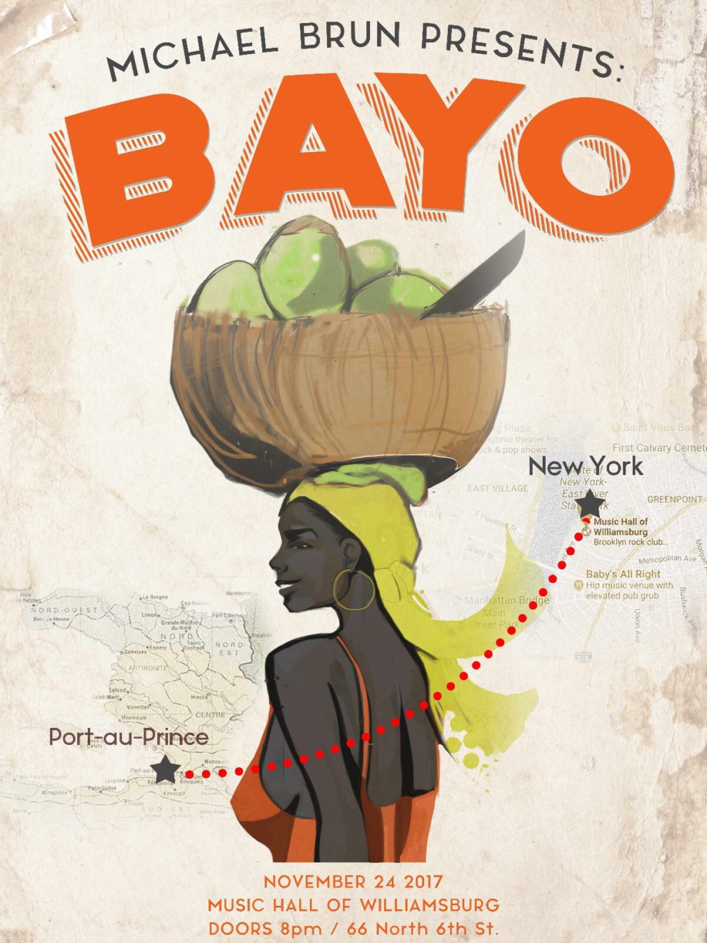 Michael Brun Presents Bayo NYC with J.Perry, Paul Beaubrun & more