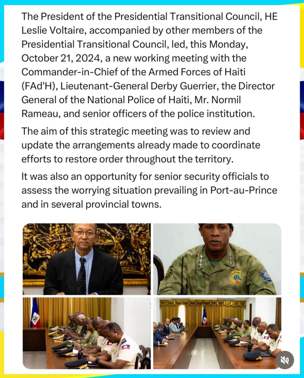 Haitian Security Leaders Meet Amid Escalating Gang Violence in Port-au ...