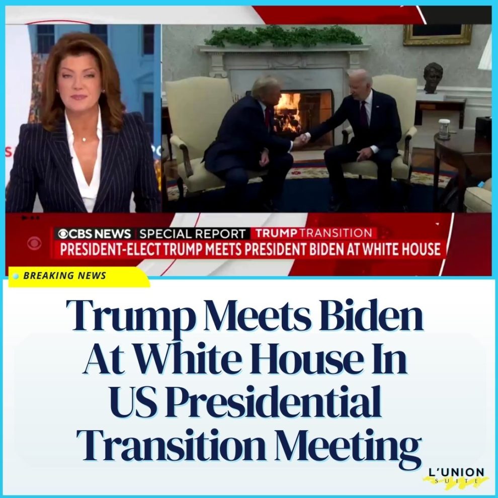 Historic Moment: President Biden Welcomes President-Elect Trump to the ...